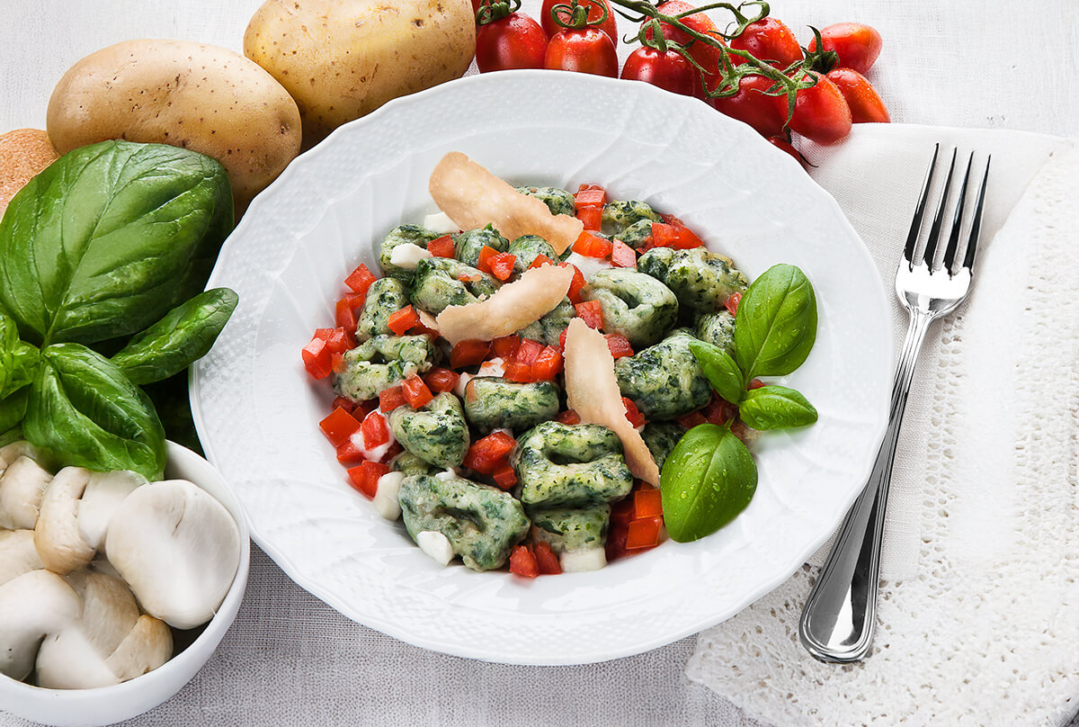 Gnocchetti di spinaci alla sorrentina | Educazione Nutrizionale Grana ...